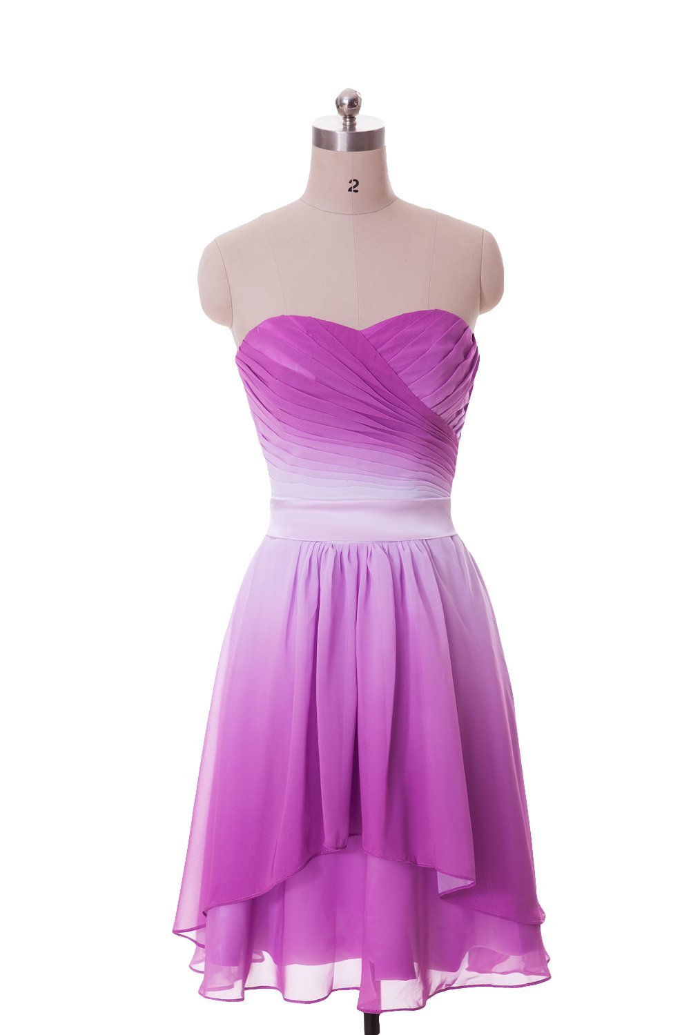 Hanyige Short Chiffon Gradient Graduation Cocktail Prom Dresses ...